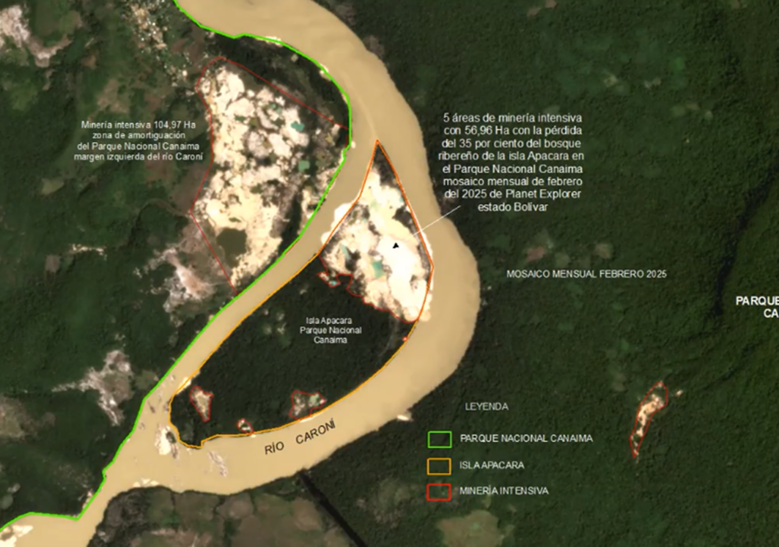 SOS Orinoco Denunció Expansión de Minería Ilegal con Impacto en Embalse ...